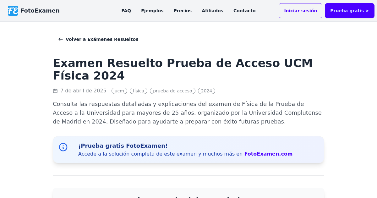 FotoExamen: Resuelve Exámenes con IA - Ayuda Tareas