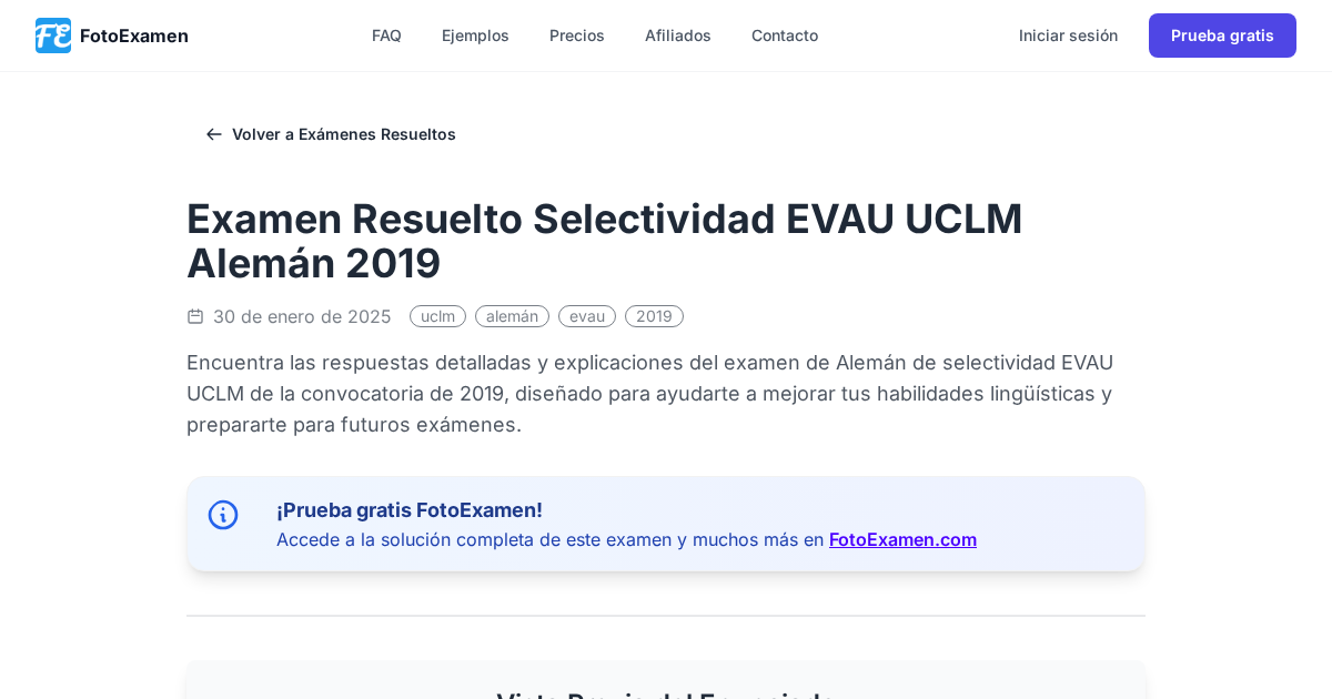 FotoExamen: Resuelve Exámenes con IA - Ayuda Tareas