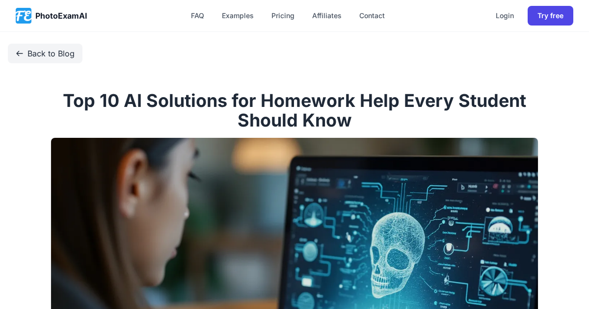 PhotoExamAI: AI Homework Helper & Solver