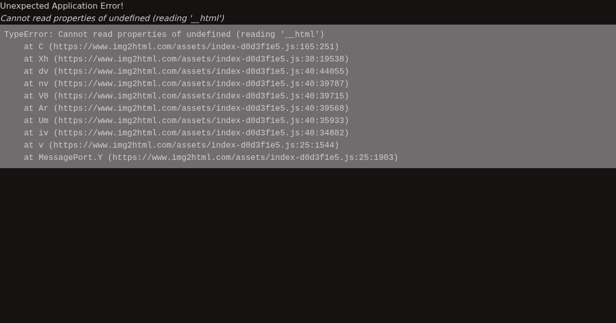 Image to HTML CSS code AI converter - IMG2HTML