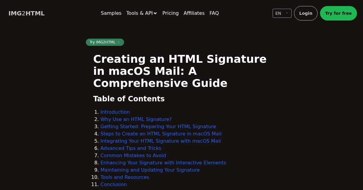 Image to HTML CSS code AI converter - IMG2HTML