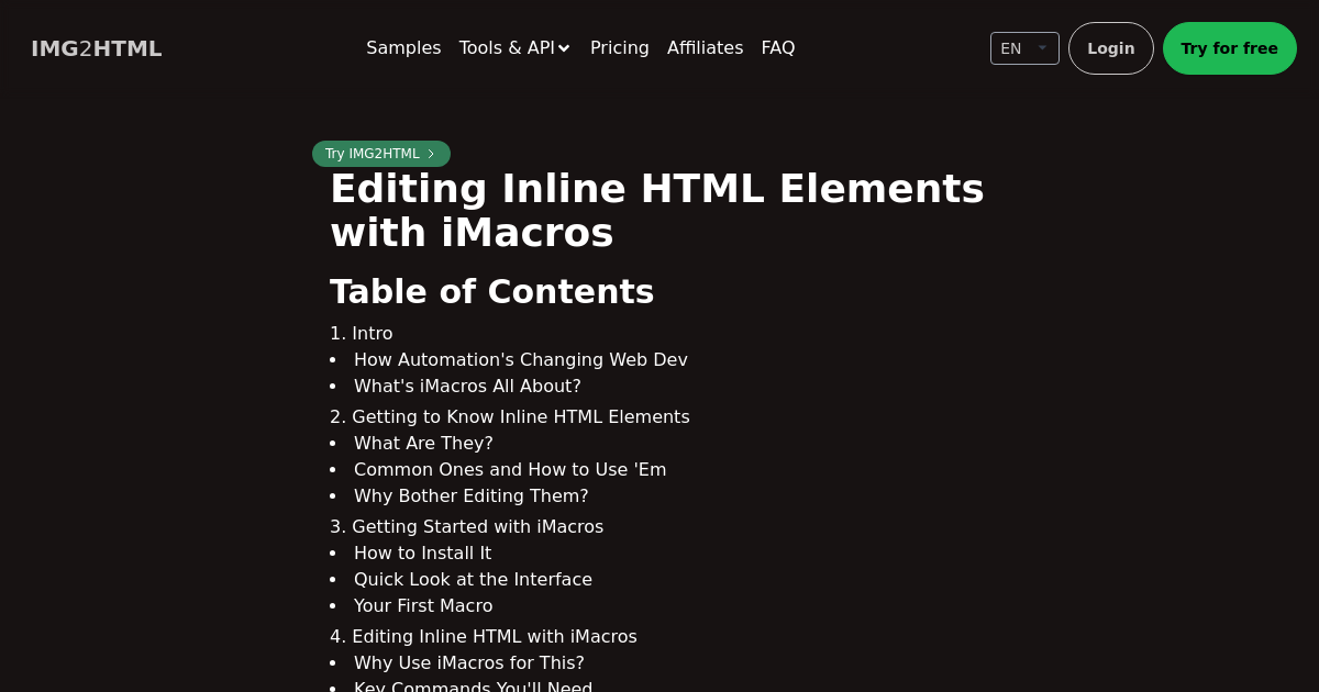 Image To Html Css Code Ai Converter Img2html