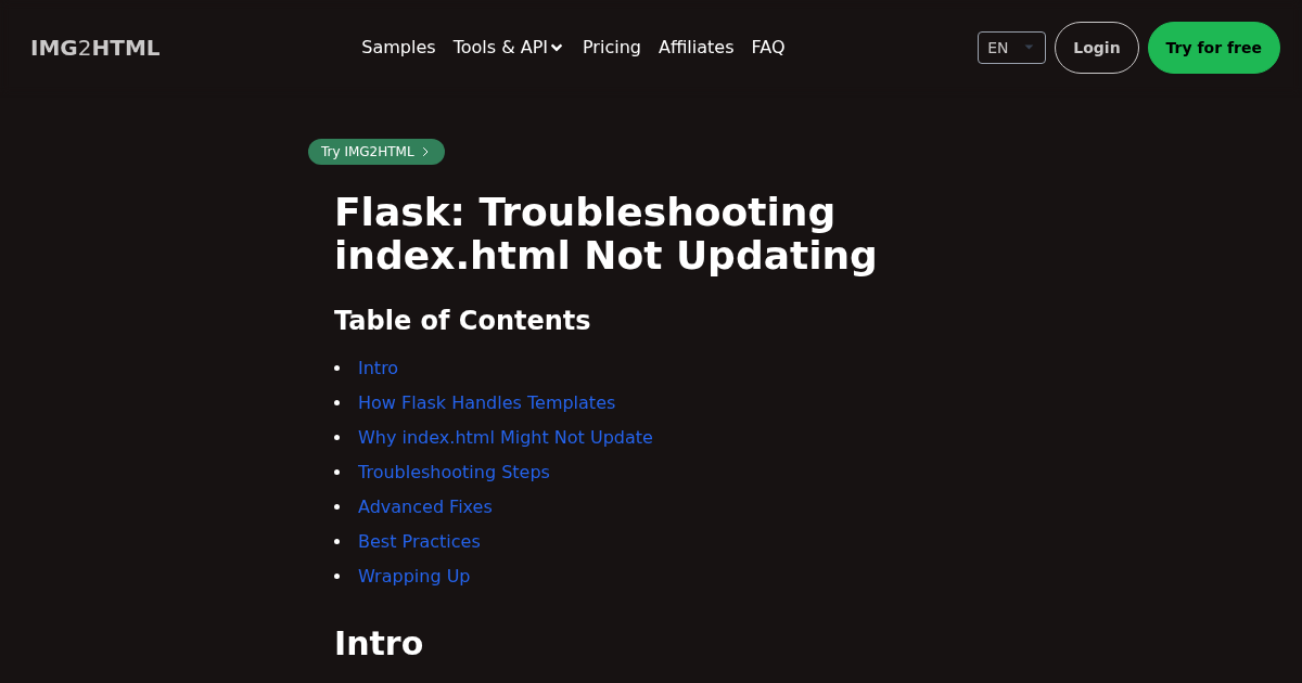 Image to HTML CSS code AI converter - IMG2HTML
