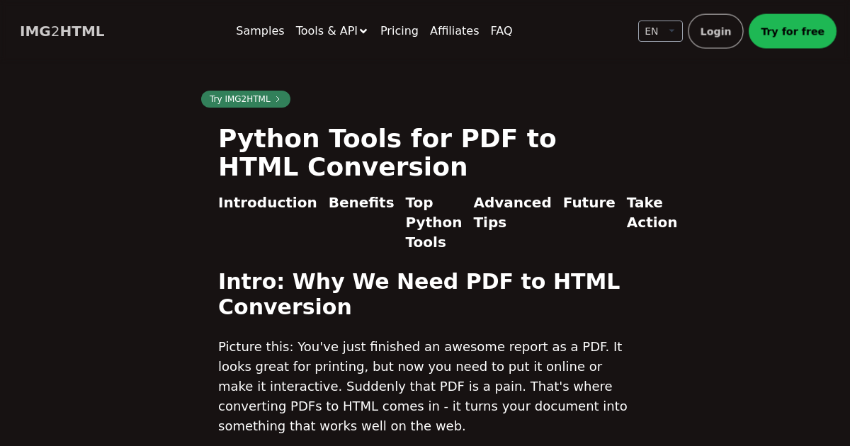 Image To Html Css Code Ai Converter Img2html